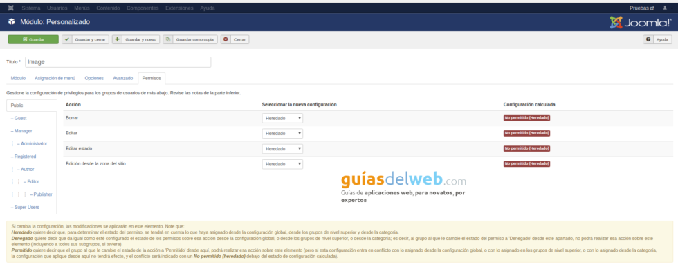 ?Cómo insertar una imagen con el módulo imagen en Joomla